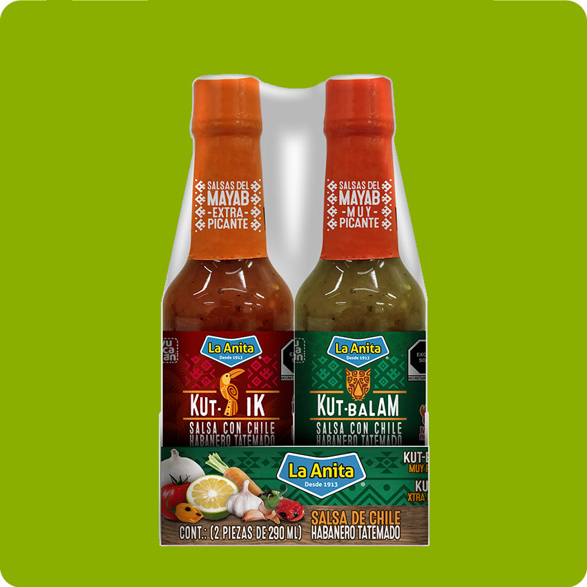 Pack de 2 Salsas de Ají Chile Habanero Mayab Kut La Anita – Amarket Gourmet